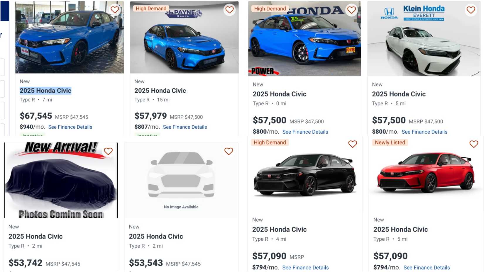 Honda Civic Type R Window Sticker Shows $15,000 Dealer Profit