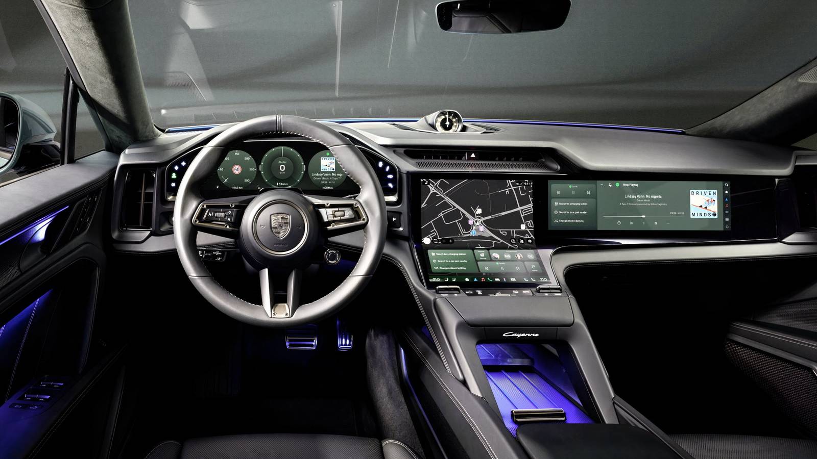 Porsche Turns The Cayenne Electric Into A Rolling Tech Lounge