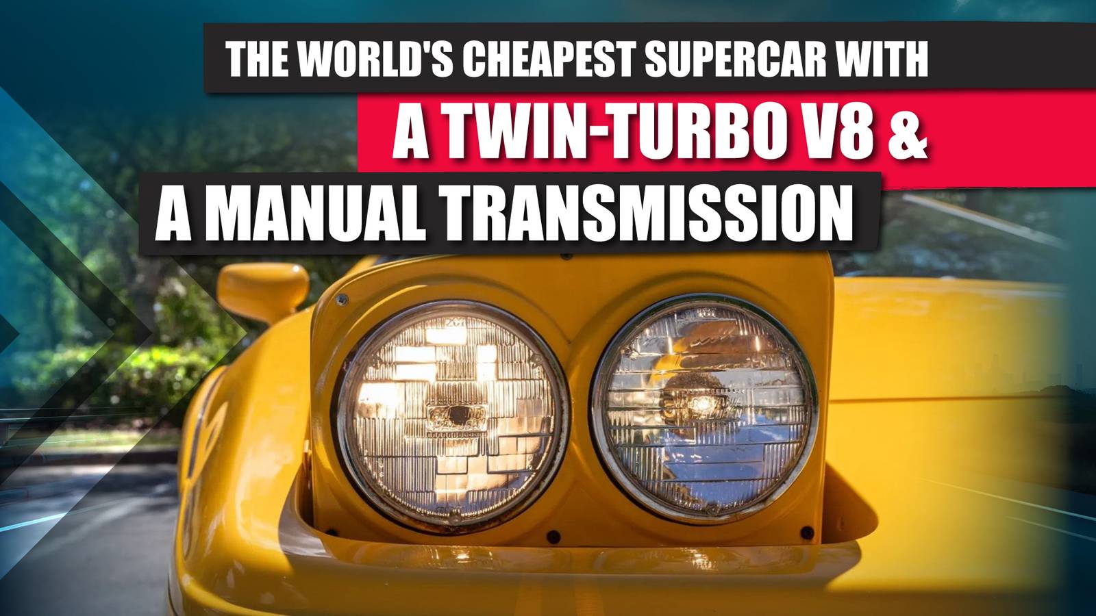 The World's Cheapest Supercar With A Twin-Turbo V8 And A Manual ...