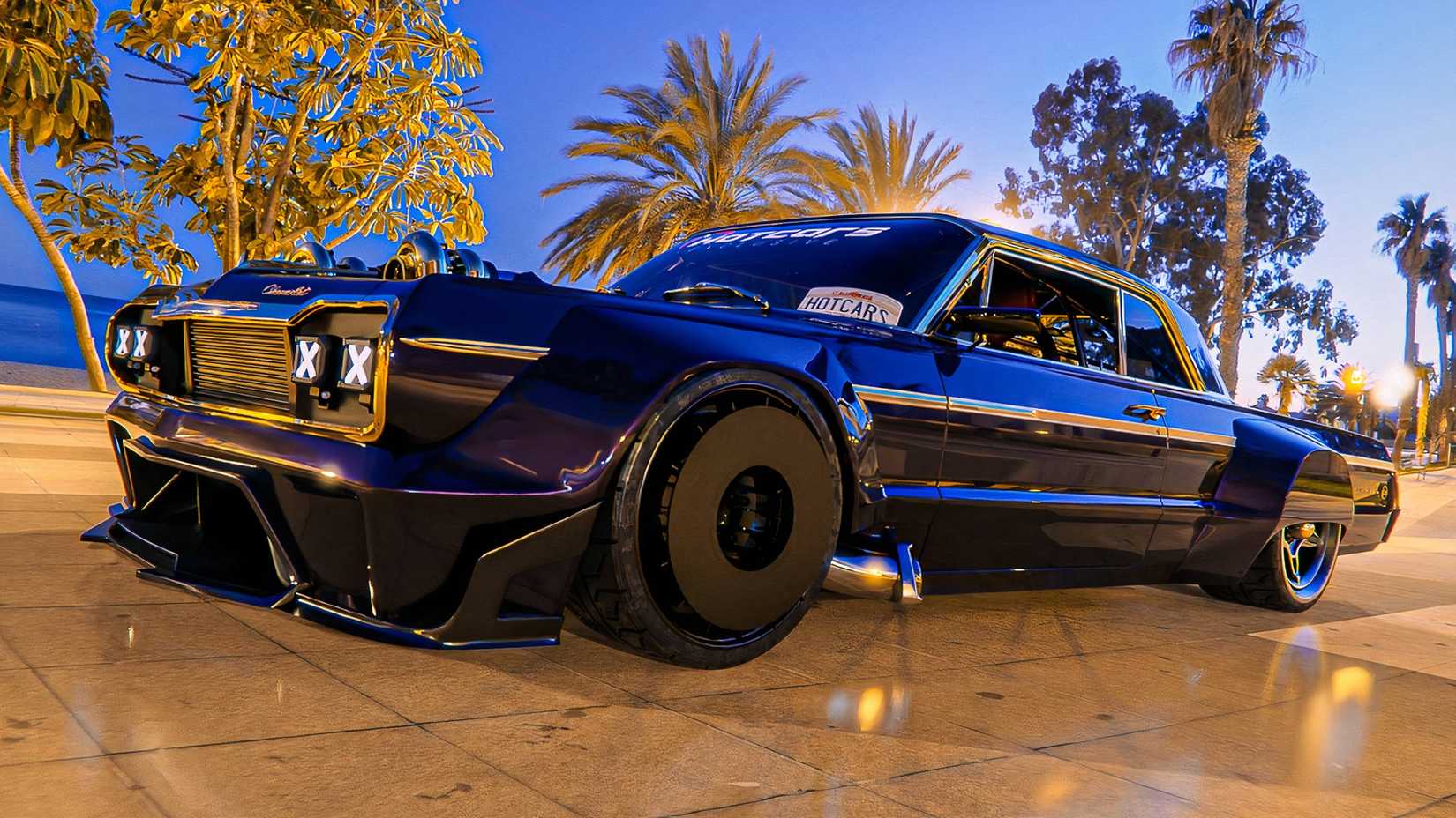 Deep Blue, Slammed, and Wide: The ’64 Impala Restomod Rendering Nobody ...