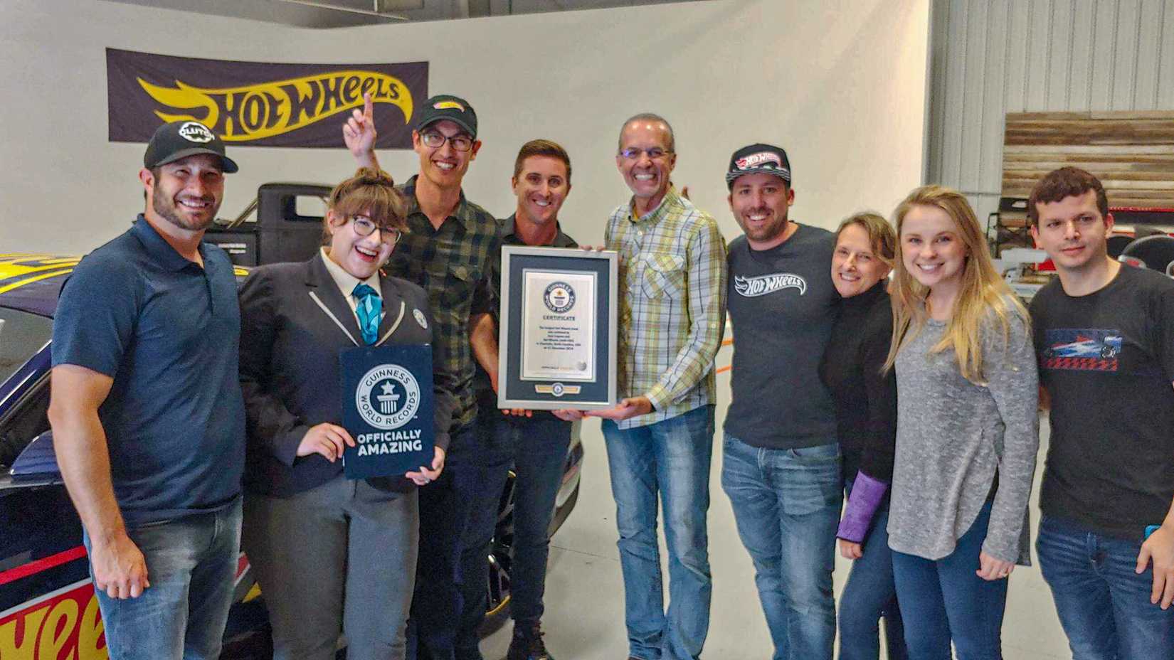 2019 Guinness World Record For Longest Hot Wheels Track Set By NASCAR's ...