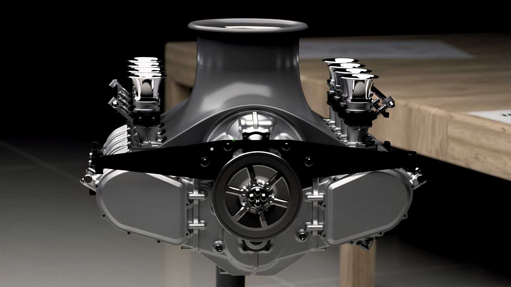 This New Air-Cooled 5.3-Liter Flat-8 Engine Fits A Porsche 964