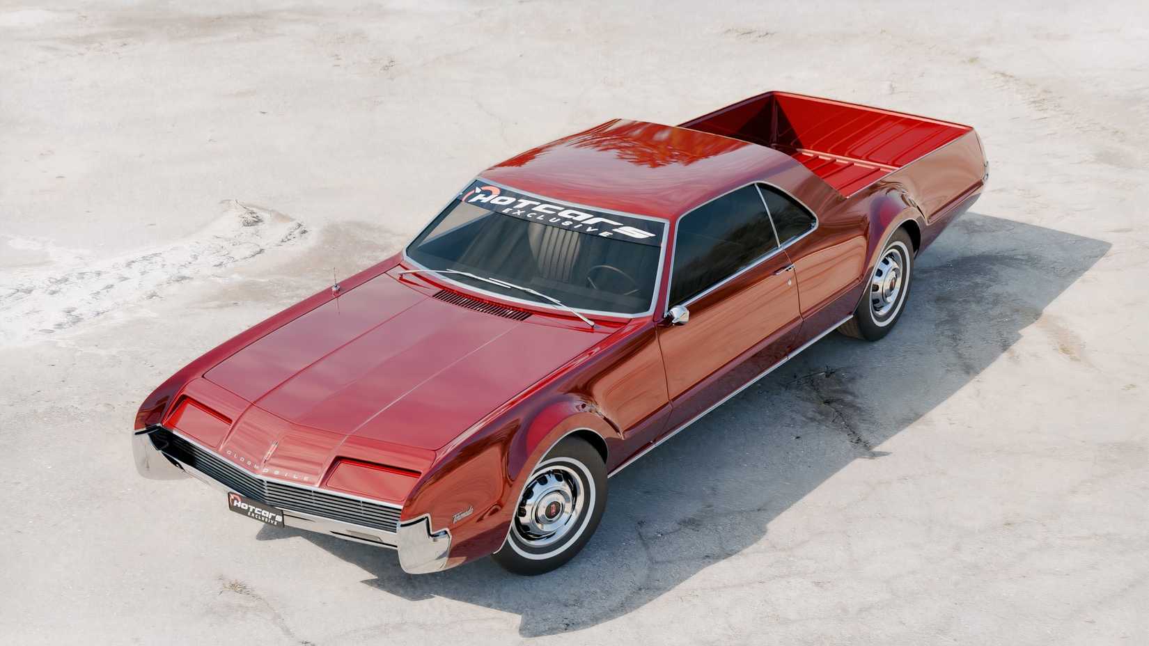 1966 Oldsmobile Toronado Ute Rendered As The Luxury Pickup