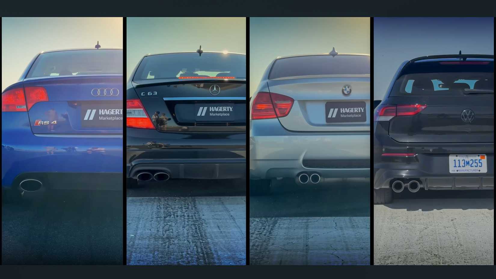 Old V8 Sedans Take On New VW Golf R In Epic Drag Race