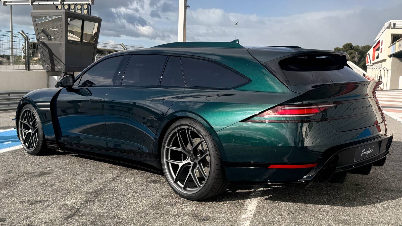 Genesis G90 Wingback Magma Explores Potential Performance Luxury Wagon