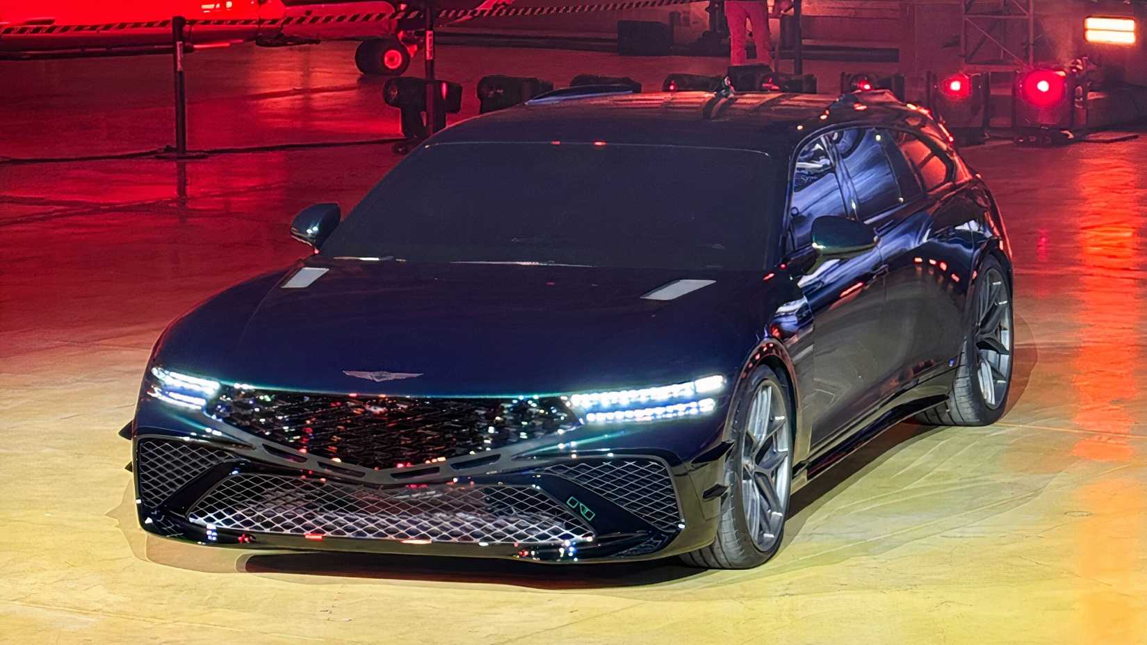 Genesis G90 Wingback Magma Explores Potential Performance Luxury Wagon