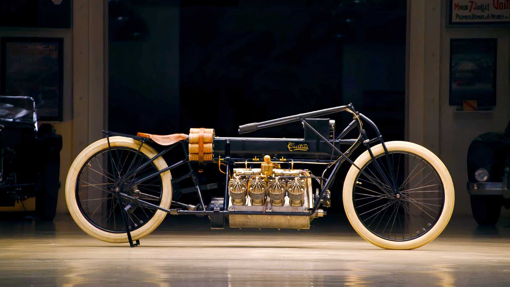 1907 Glenn Curtiss V8 Motorcycle Recreation Brings Speed History Back
