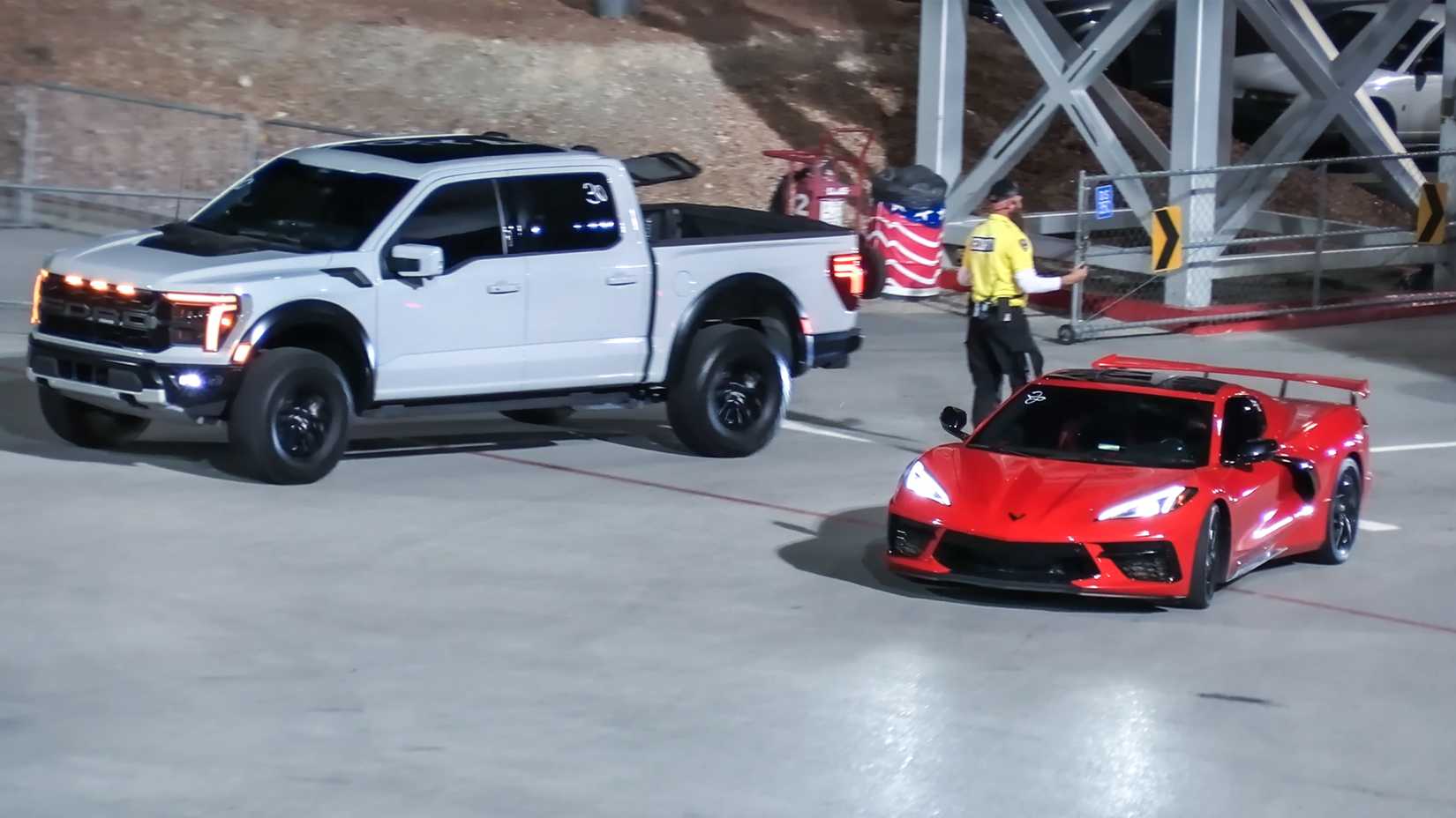 2025MY Ford Raptor Takes On C8 Stingray And C7 Z06 Corvette In Nail ...