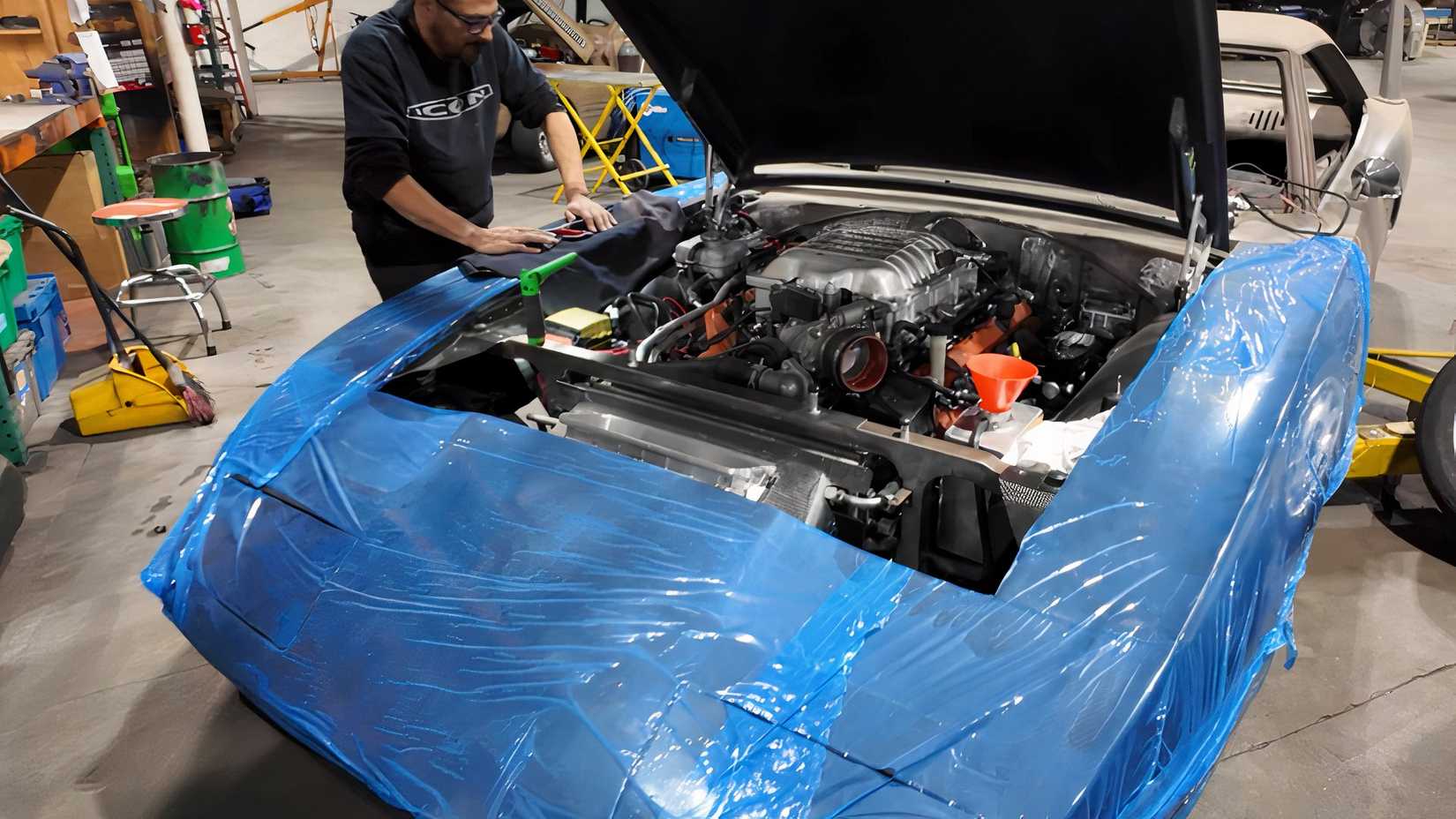 1970 Plymouth Superbird Restomod Gets Hellcat Hemi Engine