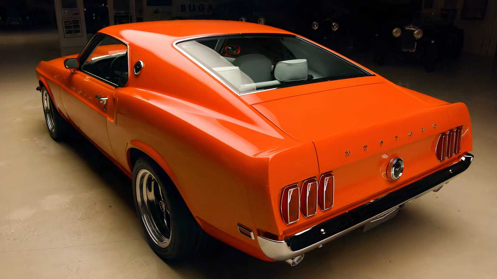Jay Leno Reviews The Revology 1969 Mustang Boss 429