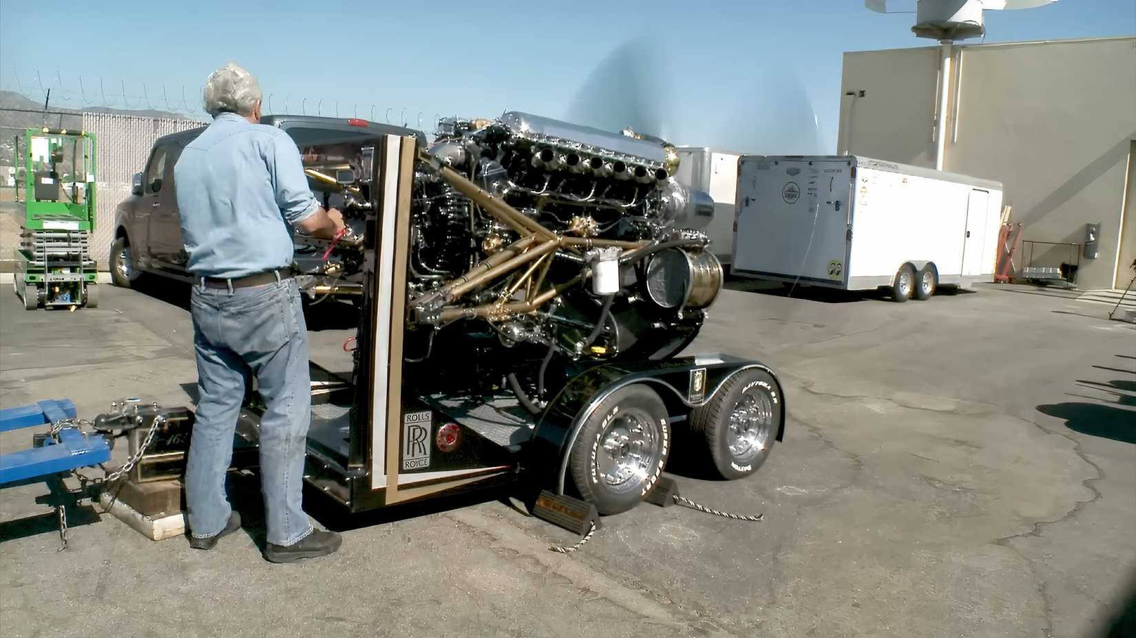 Jay Leno Fires Up The V12 Engine That Helped Win World War II