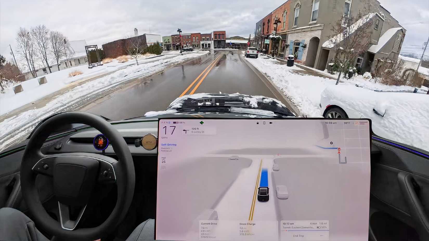 Tesla’s Full Self-Driving ‘Mad Max’ Mode Tested On Unplowed Snowy Roads