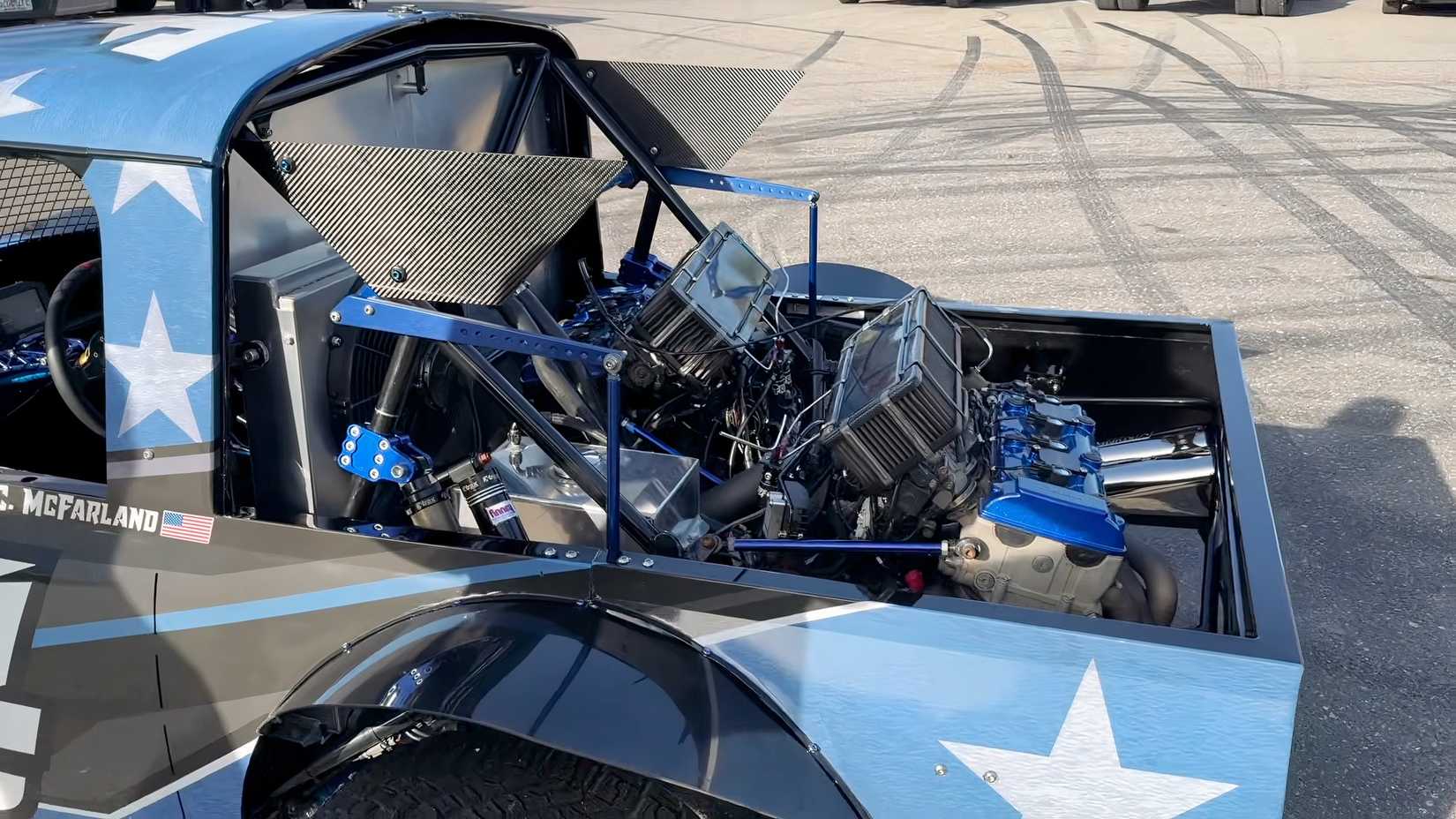 Twin-Engine Mini Truck Makes 410 HP After Major Fixes