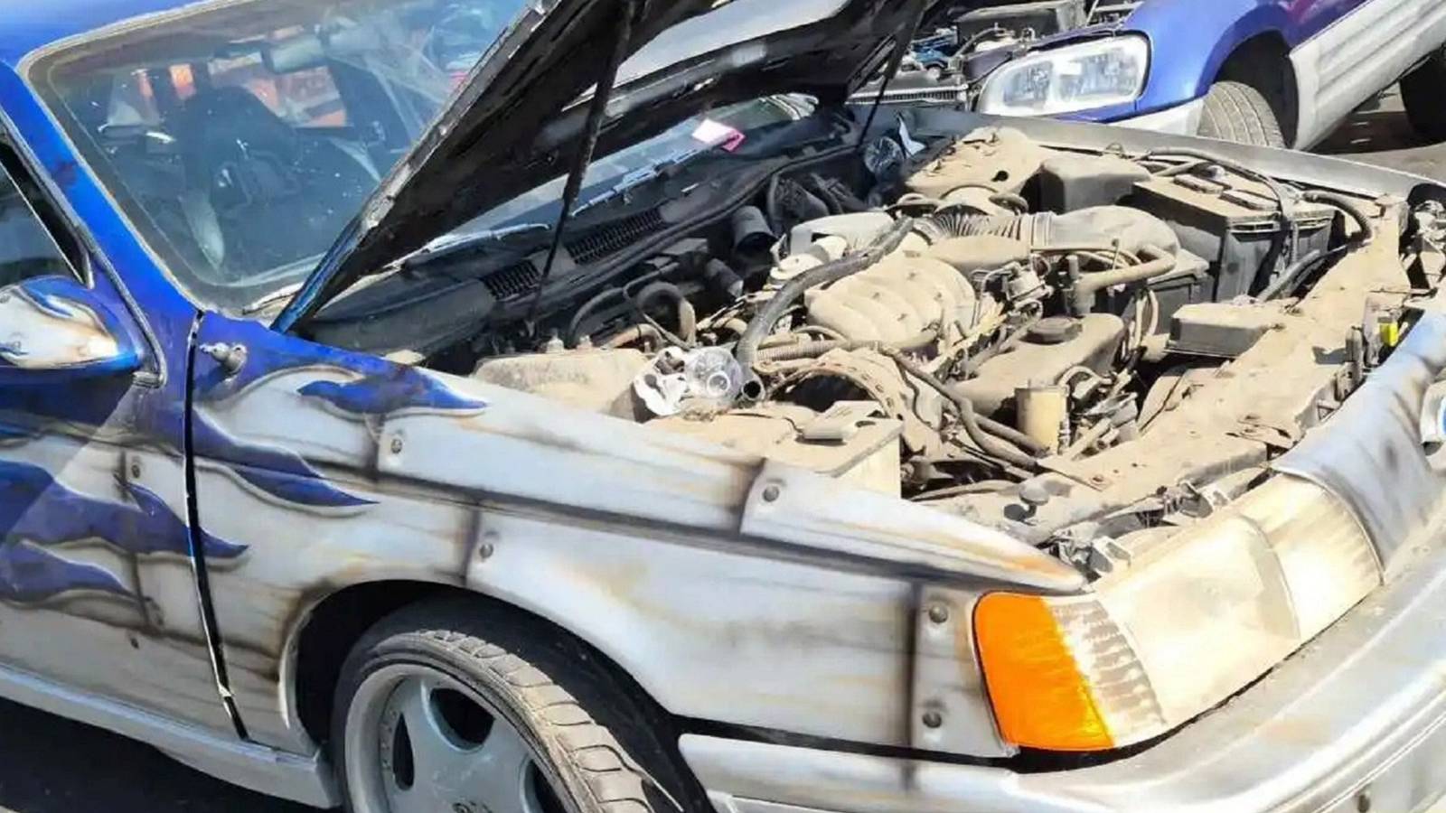 Someone Found A Pimp My Ride Ford Taurus In A Junkyard, So We’re All ...