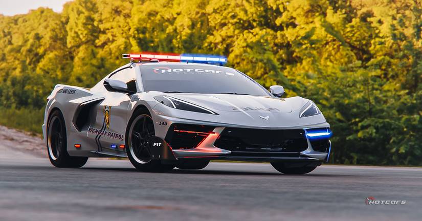 Our Highway Patrol C8 Chevrolet Corvette Render Can Catch Even The Most ...