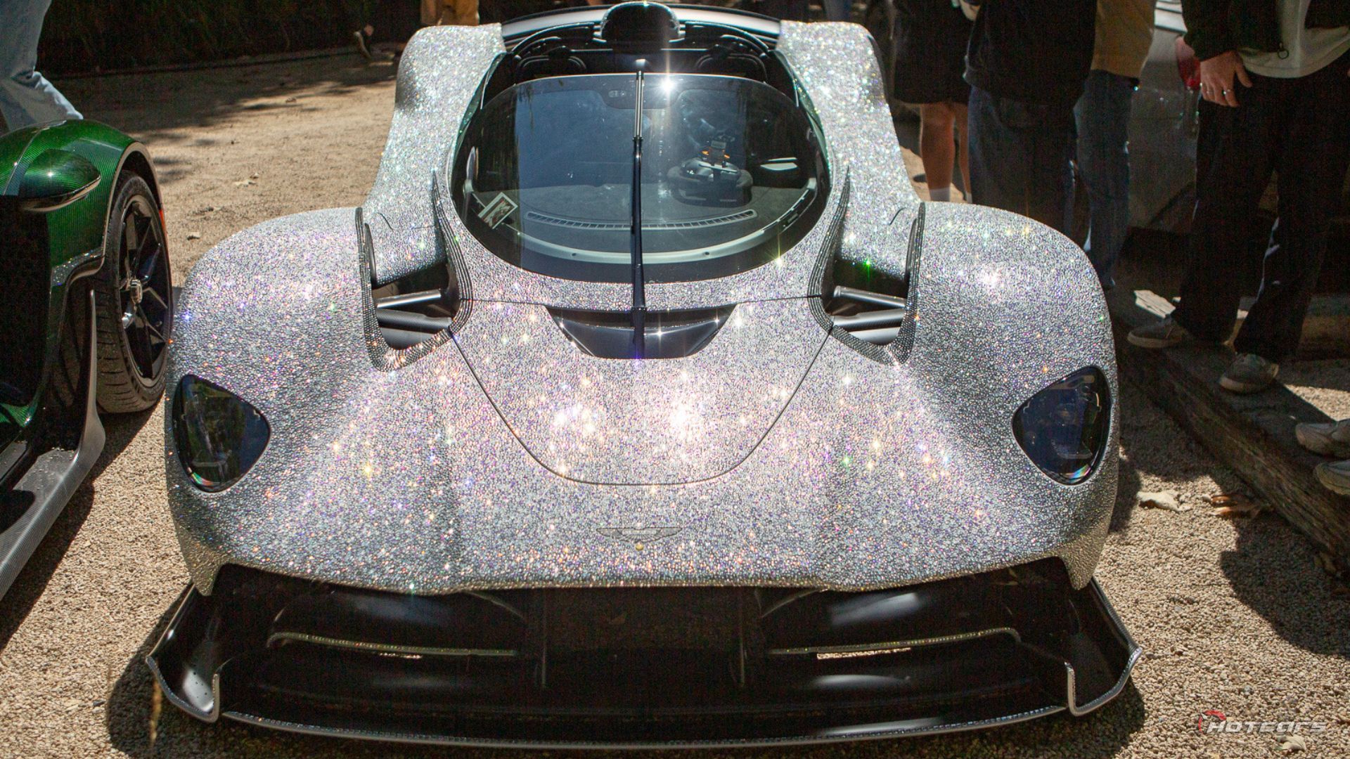 Crystal-Covered Aston Martin Valkyrie Spotted At Monterey