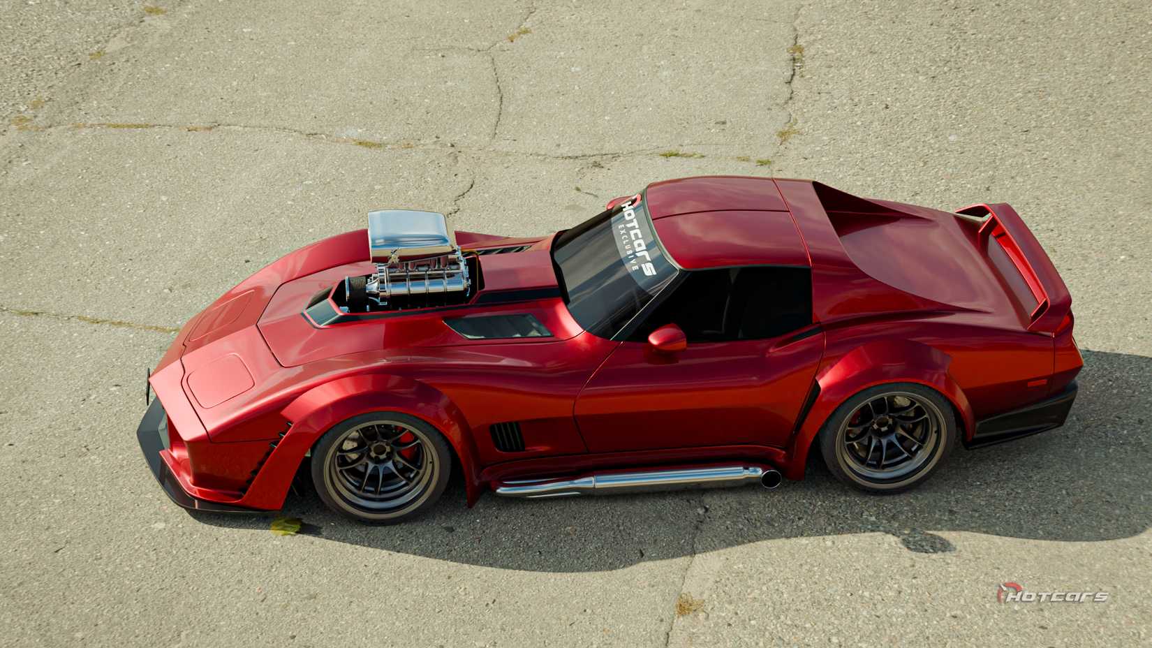 Widebody C3 Crovette Stingray Big Block Render
