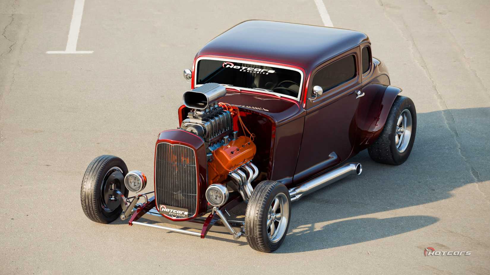 1932 Ford Deuce Coupe Rat Rod Packs A Supercharged Hellcat Engine